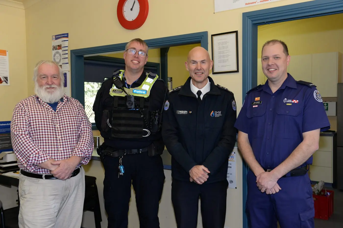Emergency services salute outgoing commissioner